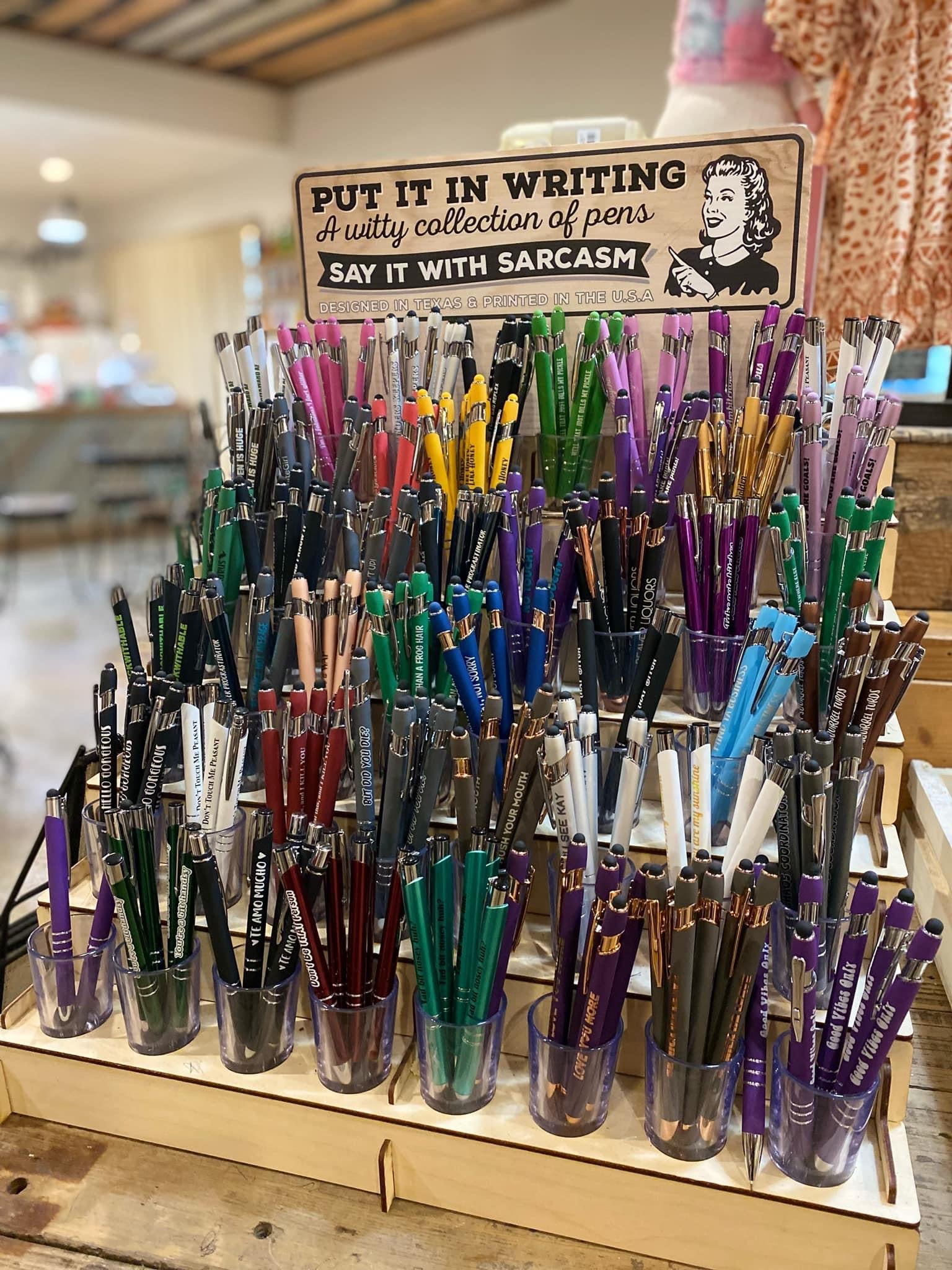 Writ with Wit Pens – The Rise Boutique